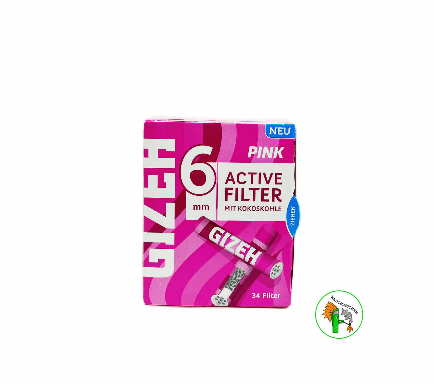 Gizeh all PINK Active Filter 6mm 34er – Rauchzeichen
